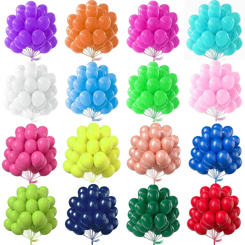 Pastel Rainbow Balloon Set - 10-Latex Balloons for Birthday, Wedding ...