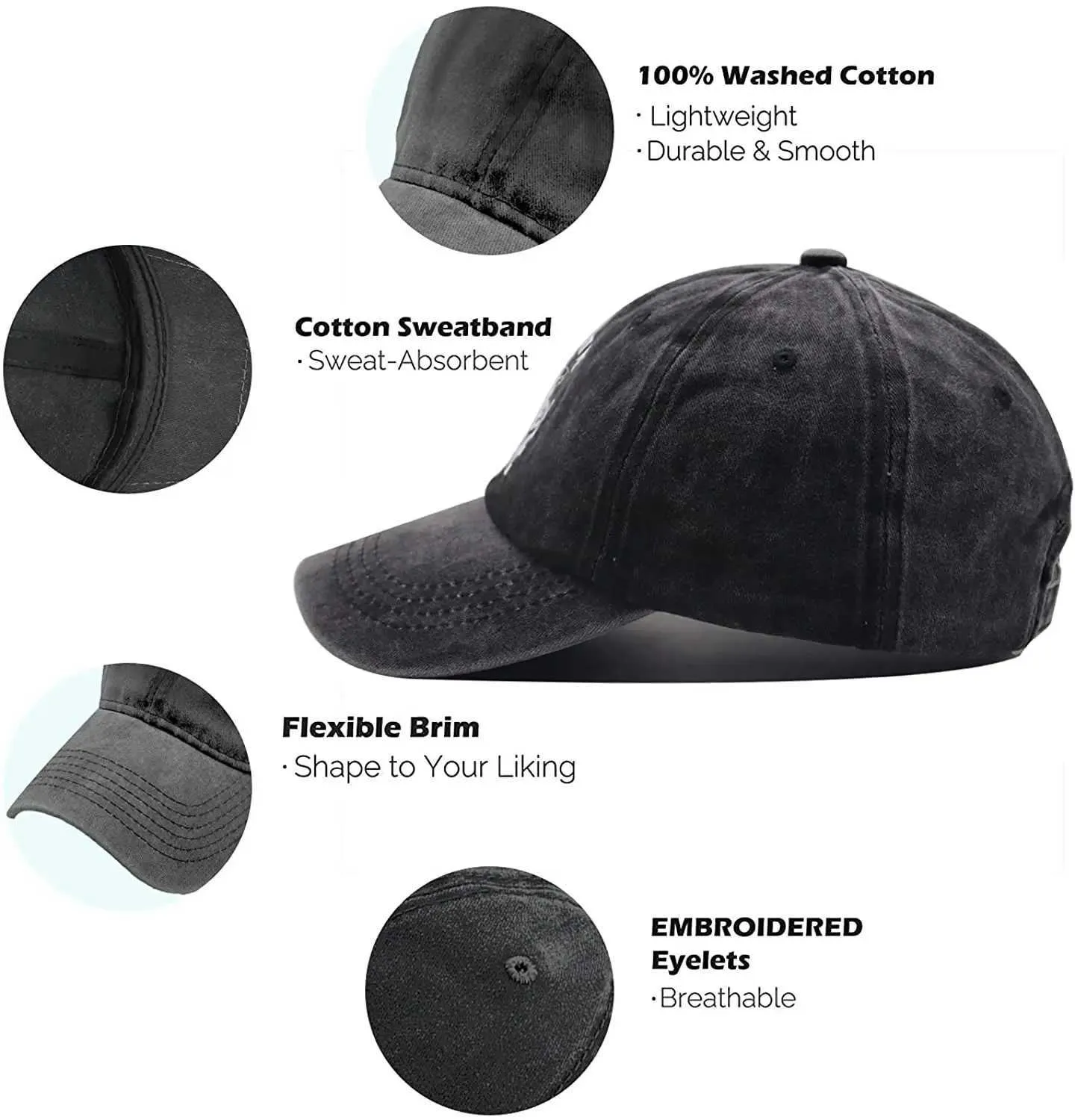 Classic Unisex Trucker Cap - Black Mesh Back, Adjustable Fit. Shop Now ...