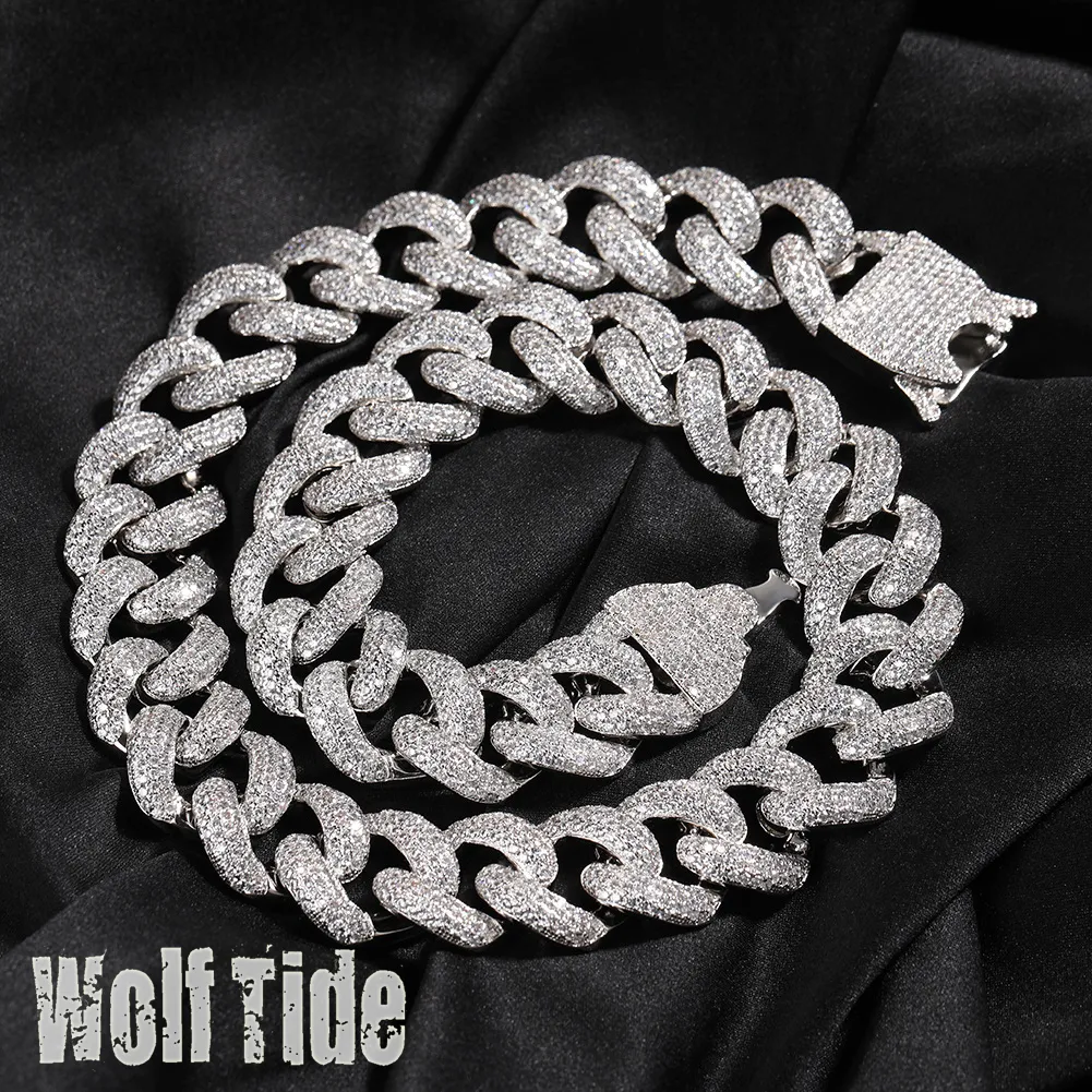 Personalized 18k Gold Iced Out Cuban Link Chain Cuban Necklace For Men ...