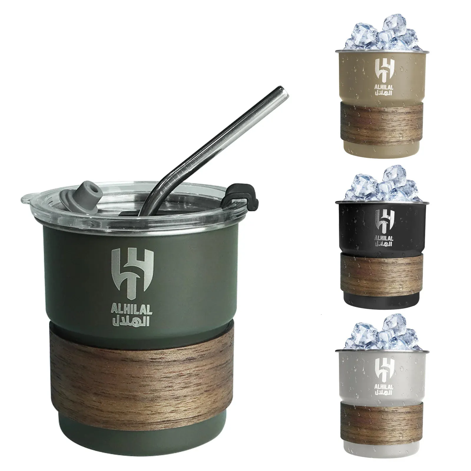 National Emblem Saudi Arabia Stainless Steel Camping Mug With Lid With ...