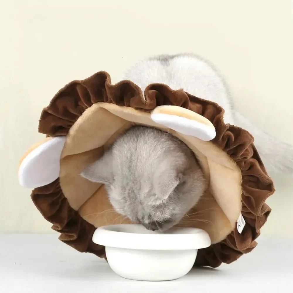 Lion Mane Cat Recovery Collar - Adjustable Soft Elizabethan Collar for ...