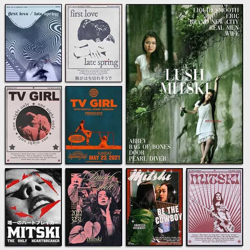 Mitski First Love TV Girl French Exit Pop Music Album Poster Canvas ...