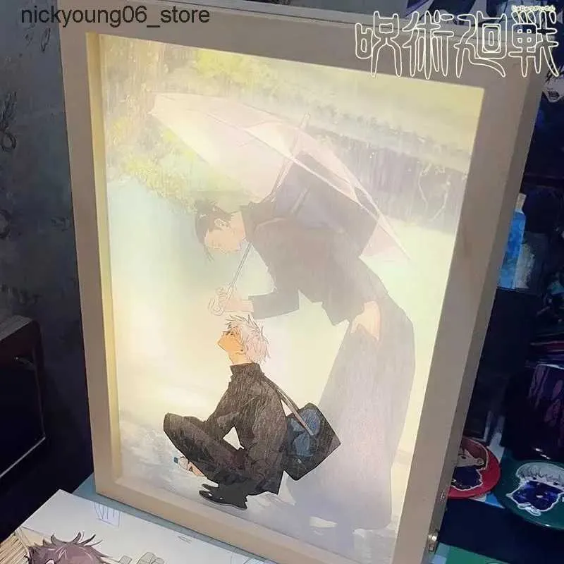 Jujutsu Kaisen LED Night Light Gojo Satoru Cartoon Figure Room Decor ...