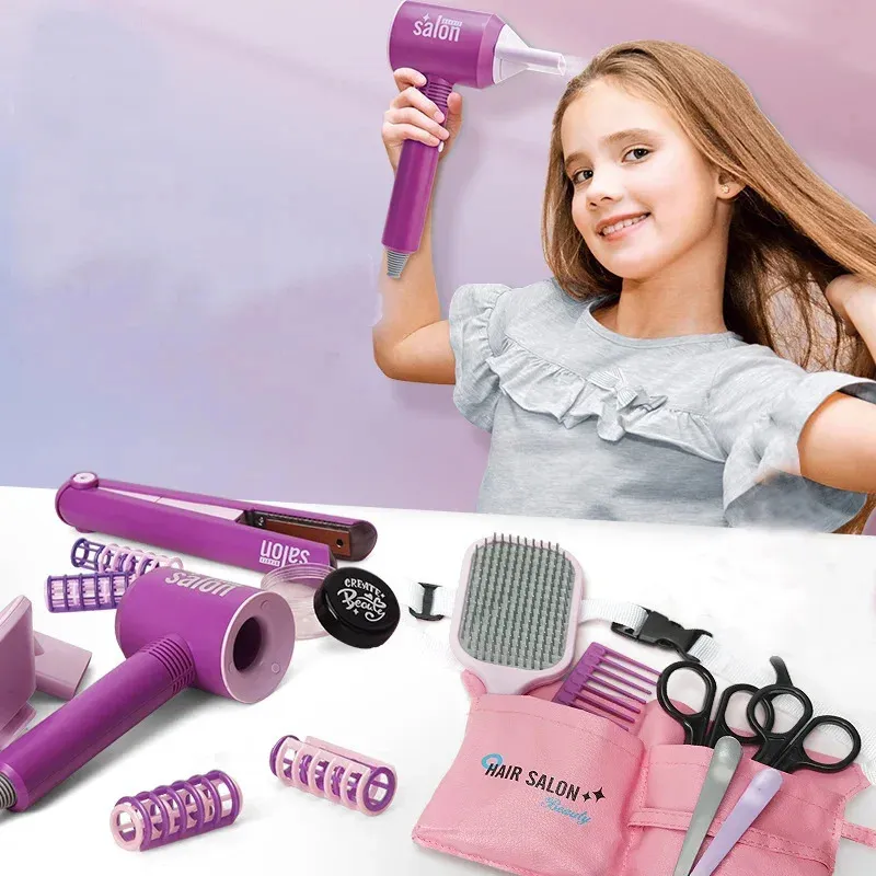 Hair Styling Fun! Girls Hairdressing Set with Practice Doll, Pretend ...
