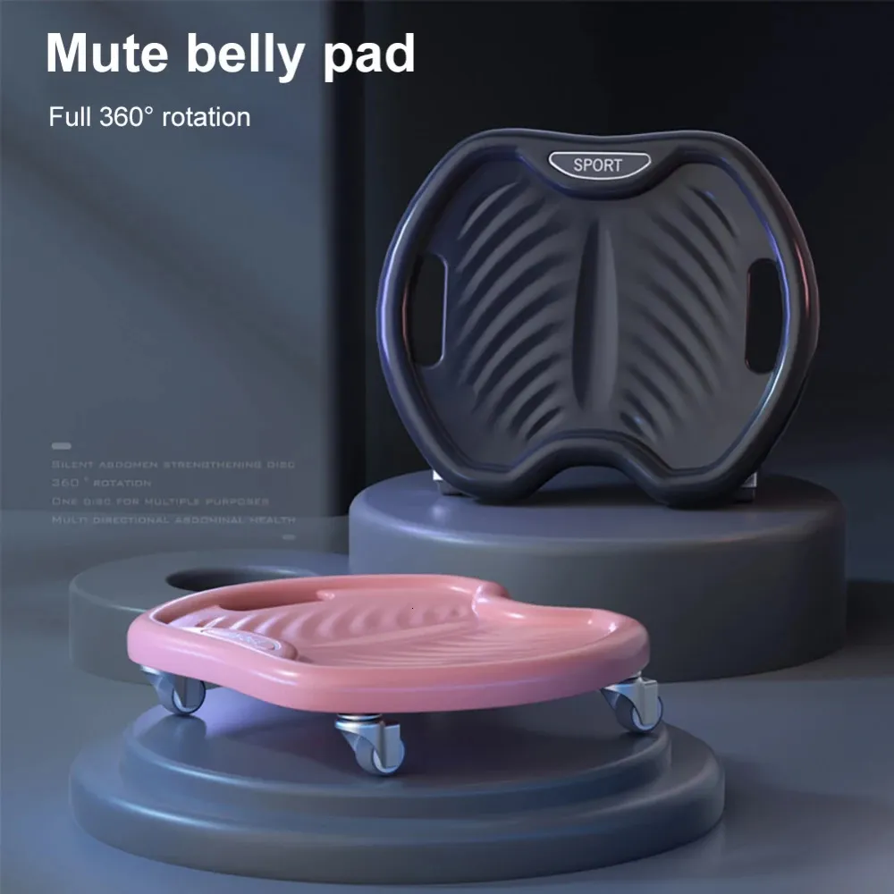 4-Wheel Abdominal Roller Muscle Trainer Core Body Building Equipment ...