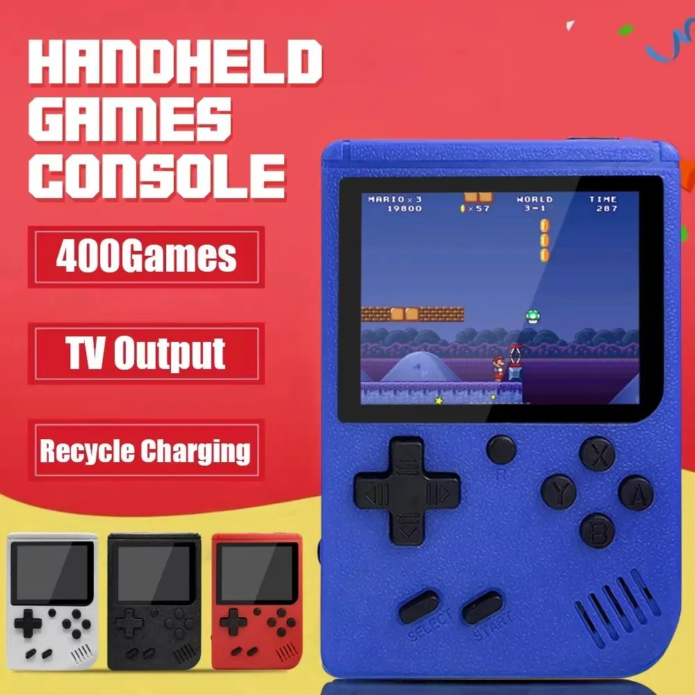 Dh3628137 400 In 1 Handheld Video Game Console Retro 8 Bit Design, 2 ...