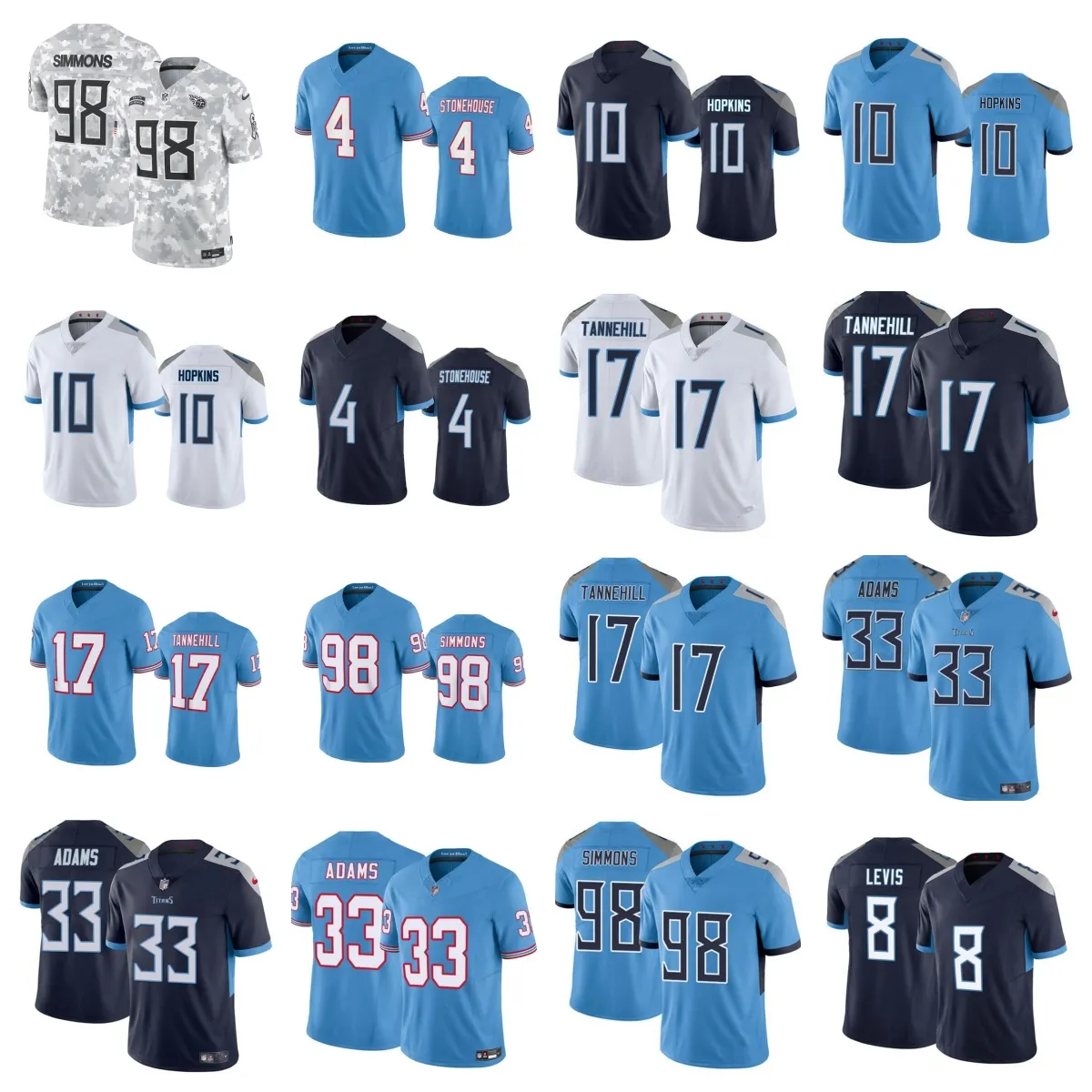 DHgate.com:Titans Jersey teve McNair Tony Pollard Tyjae Spears Jeffery ...
