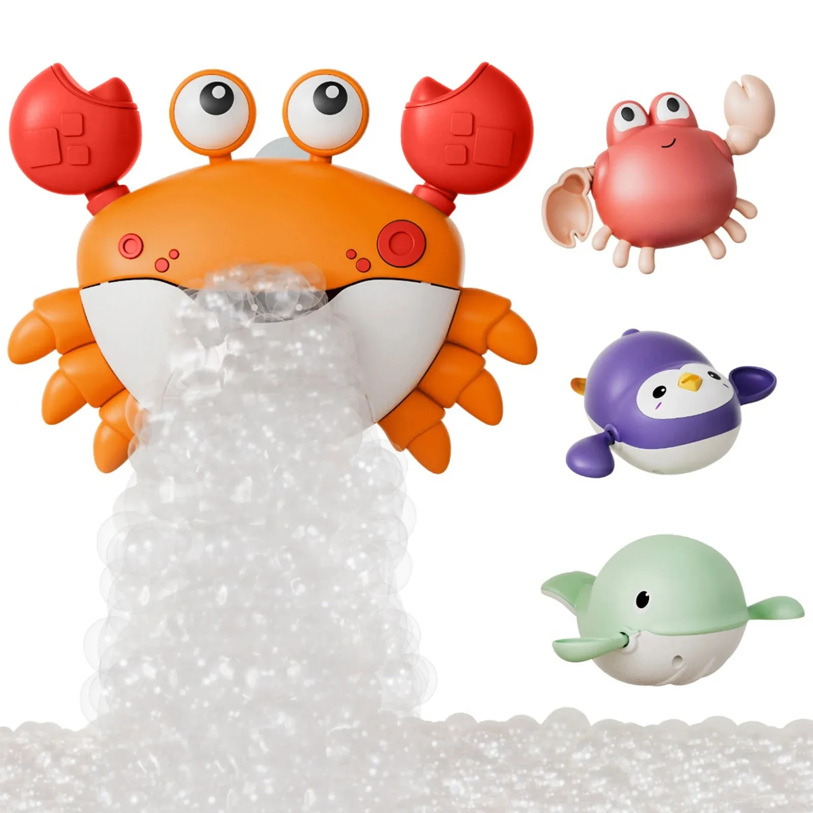 Tumama Cartoon Singing Crab Crab Bubble Bath Toy With Bubble Blowing ...