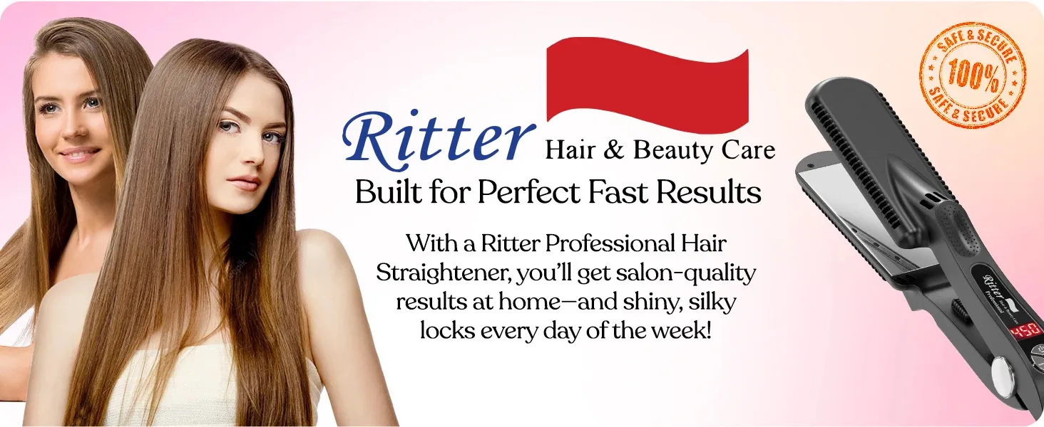 Wide Plate Hair Straightener: Long & Curly Hair, Wet & Dry Use - Shop ...