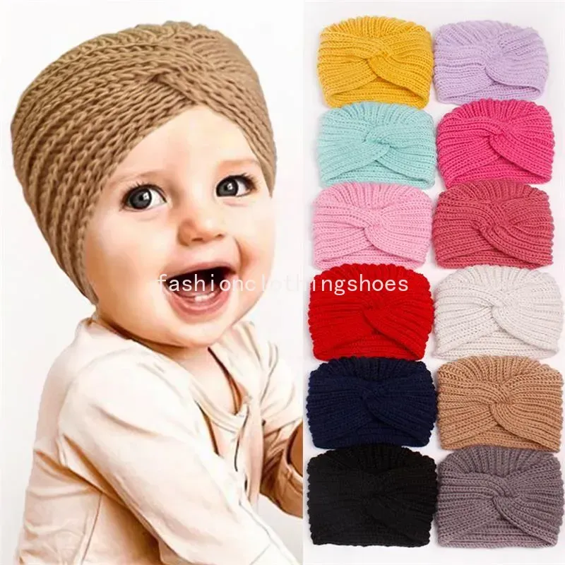 Children's Wool Knitted Beanie Hat for Babies 0-24 Months Unisex Solid ...