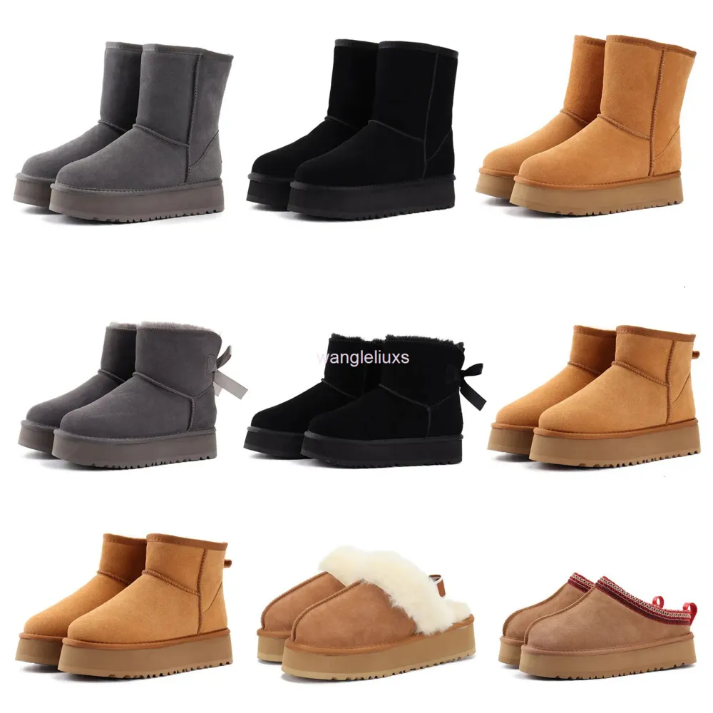 2024 Australia Ultra Mini Fluffy Tasman Snow Boots Kid Men Fur Platform ...