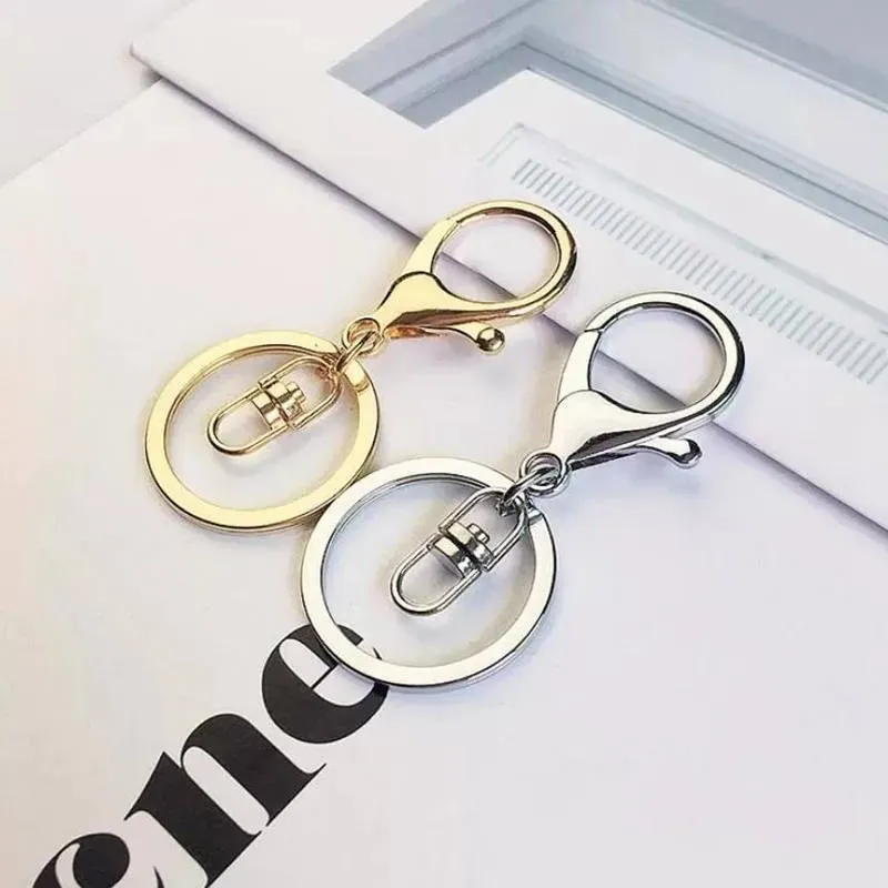 Wholesale Silver/Gold Biger Lobster Clasp Tone Keychain With Round ...