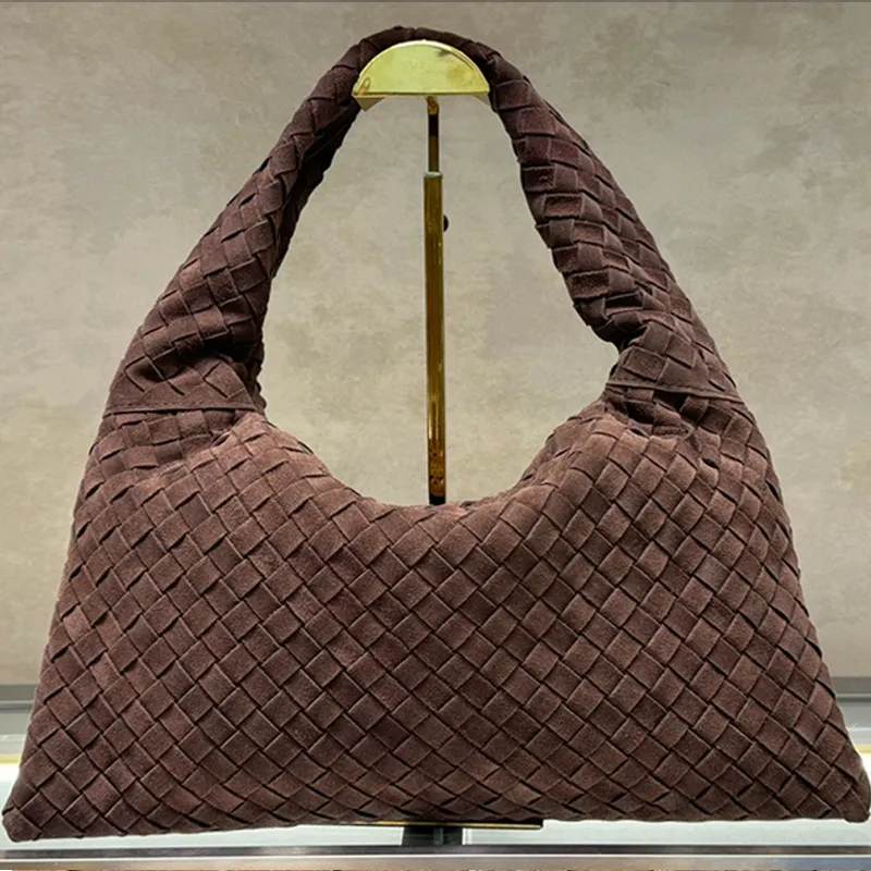 Suede Tote Bag Designer Bag Weave Hobo Bag Hop Shoulder Bag Underarm ...