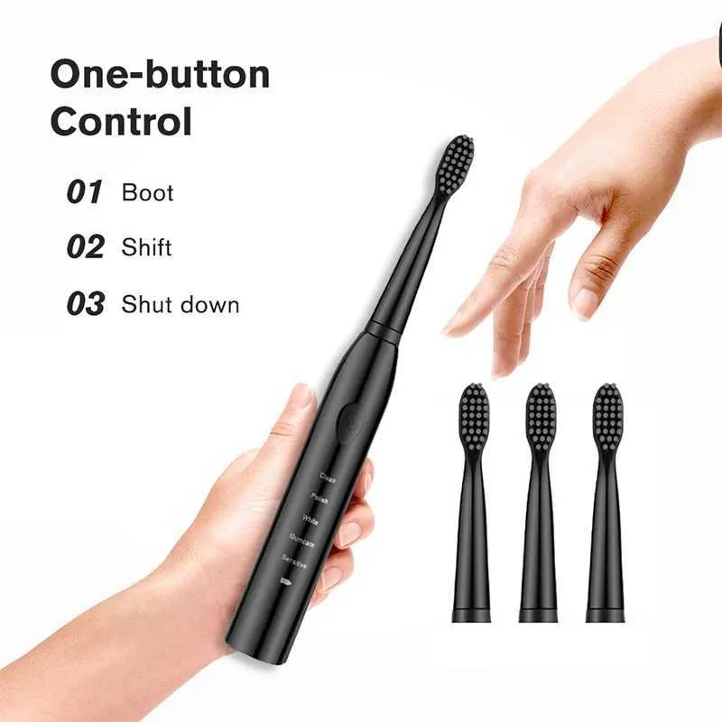Premium Rechargeable Electric Toothbrush Set - Deep Cleaning, Timer ...
