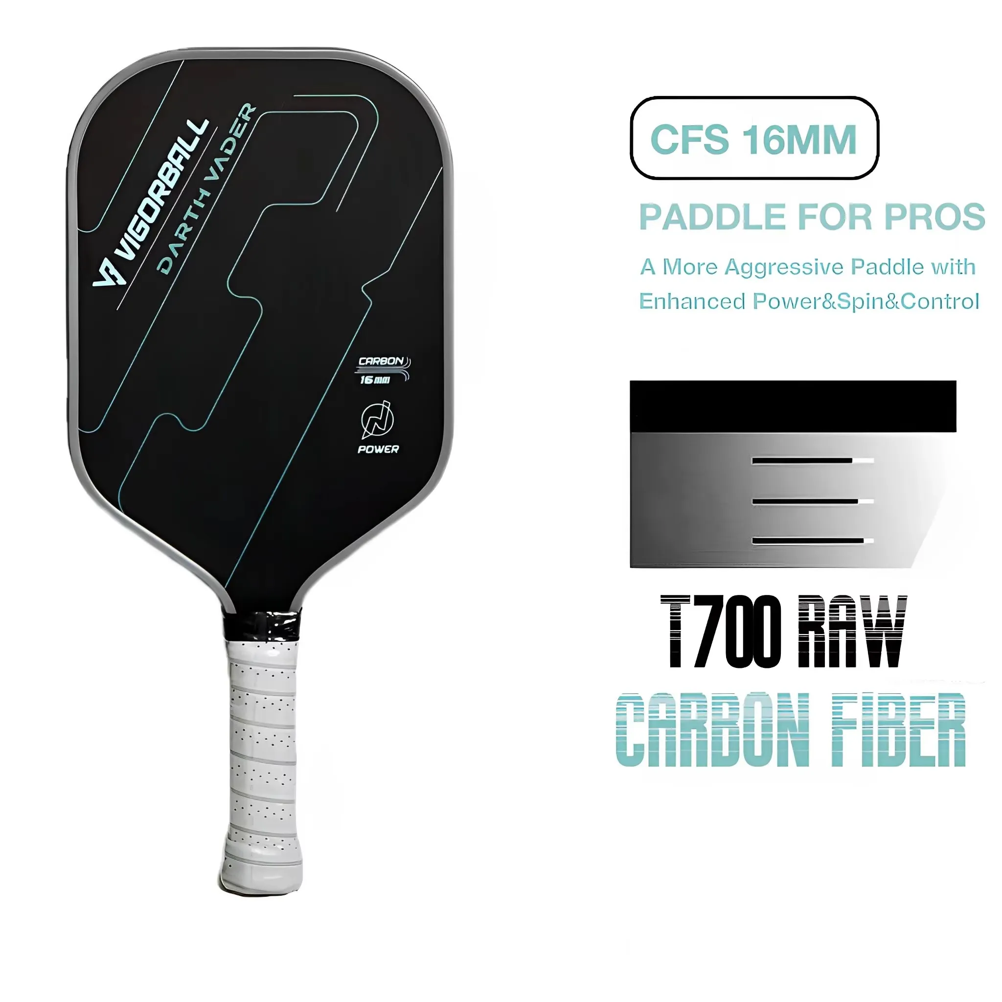 Carbon Fiber Tennis Racquet Paddle: Raw Carbon Fiber Pickleball Paddle ...