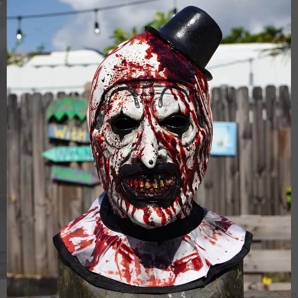 Bloody Terrifier 3 Art Clown Mask Latex Helmet For Halloween, Carnival ...