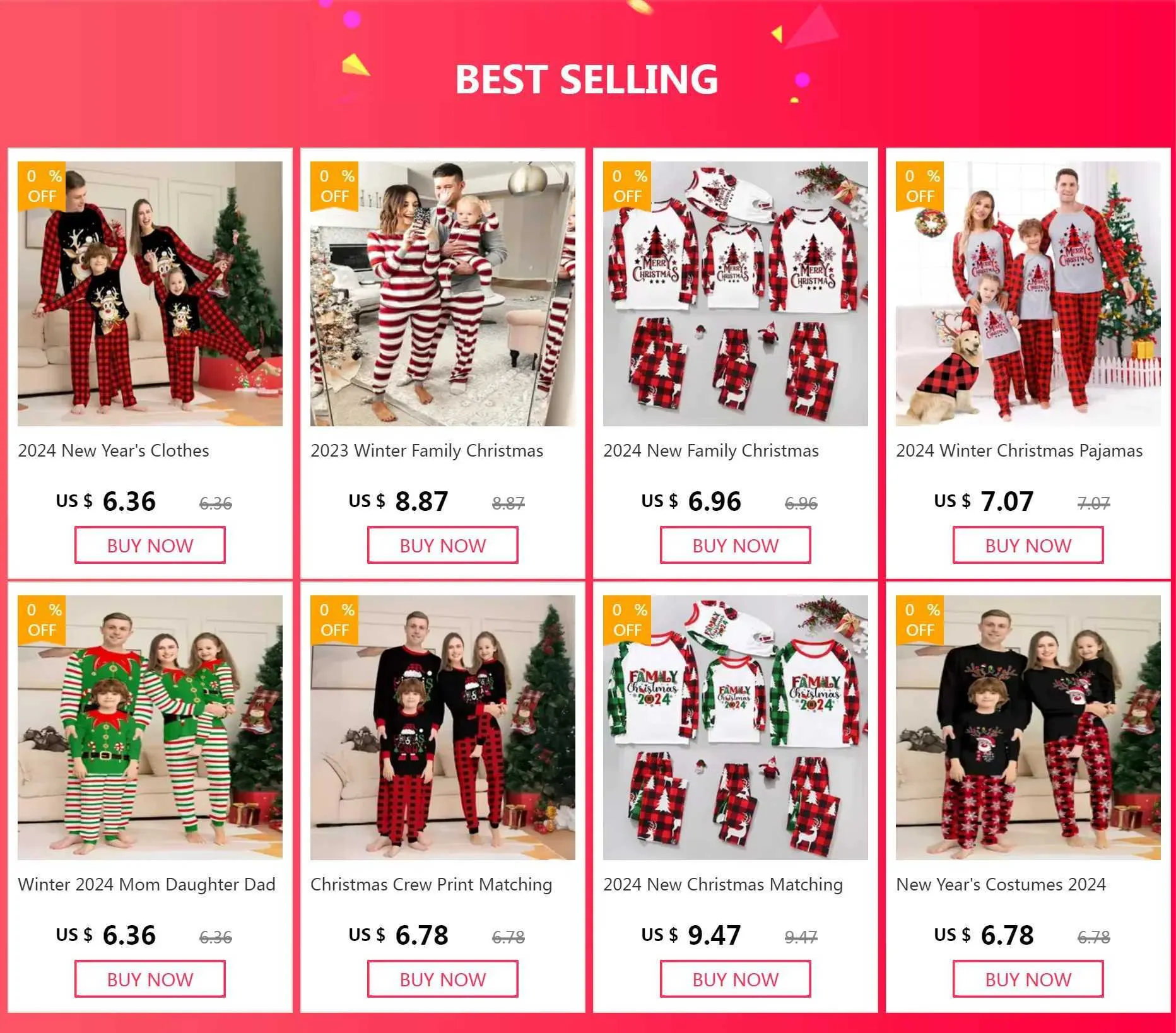 Matching Christmas Tree Family Pajama Set - Soft, Short Sleeve PJs for ...