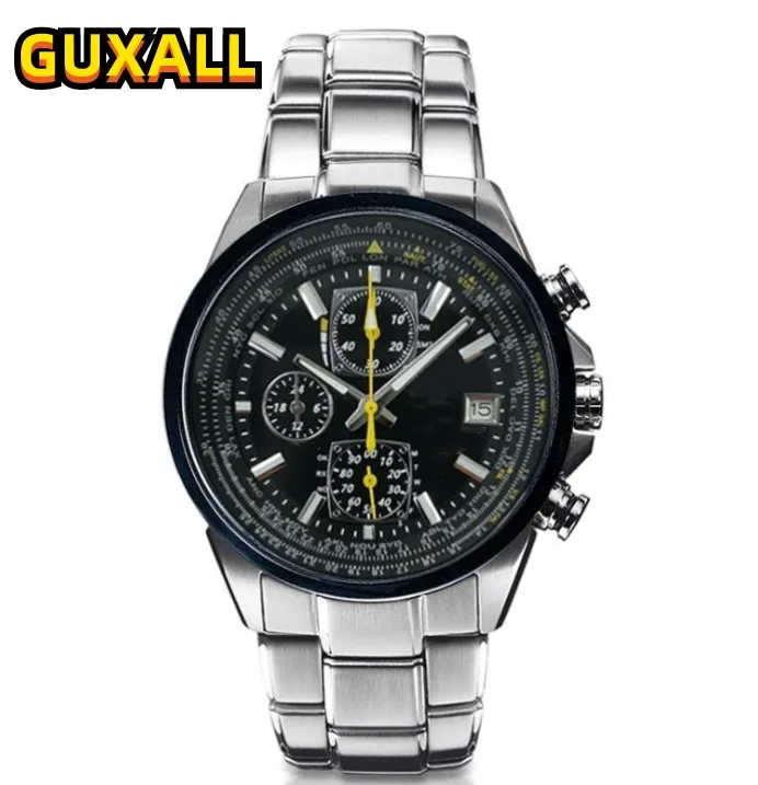 All Dials Working Factory Mens Famous Stopwatch Watches Calendar Time ...
