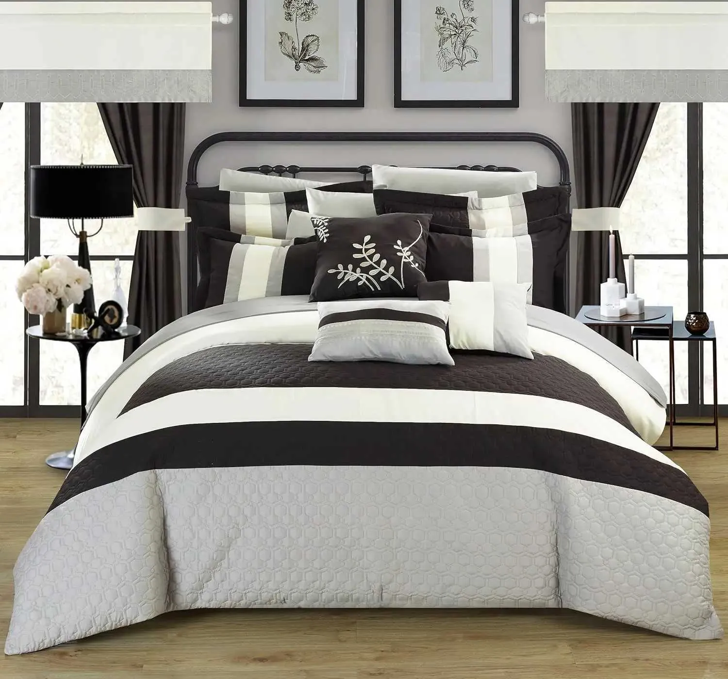 Covington Queen Comforter Set Embroidered... From Swagger_fashion, $57. ...