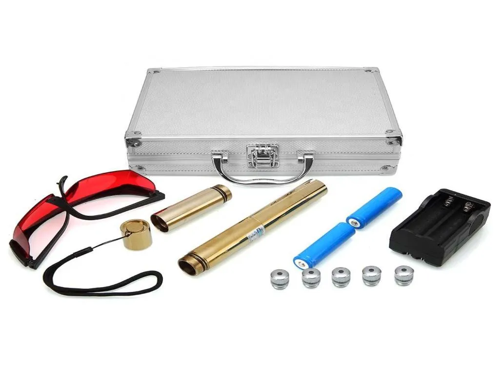 High Power Blue Laser Pointer Torch - Adjustable Focus, Burning ...
