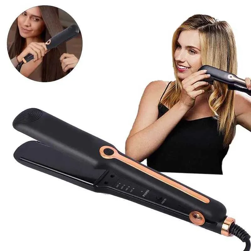 Professional Dual Purpose Electric Tourmaline Ceramic Hair Straightener ...