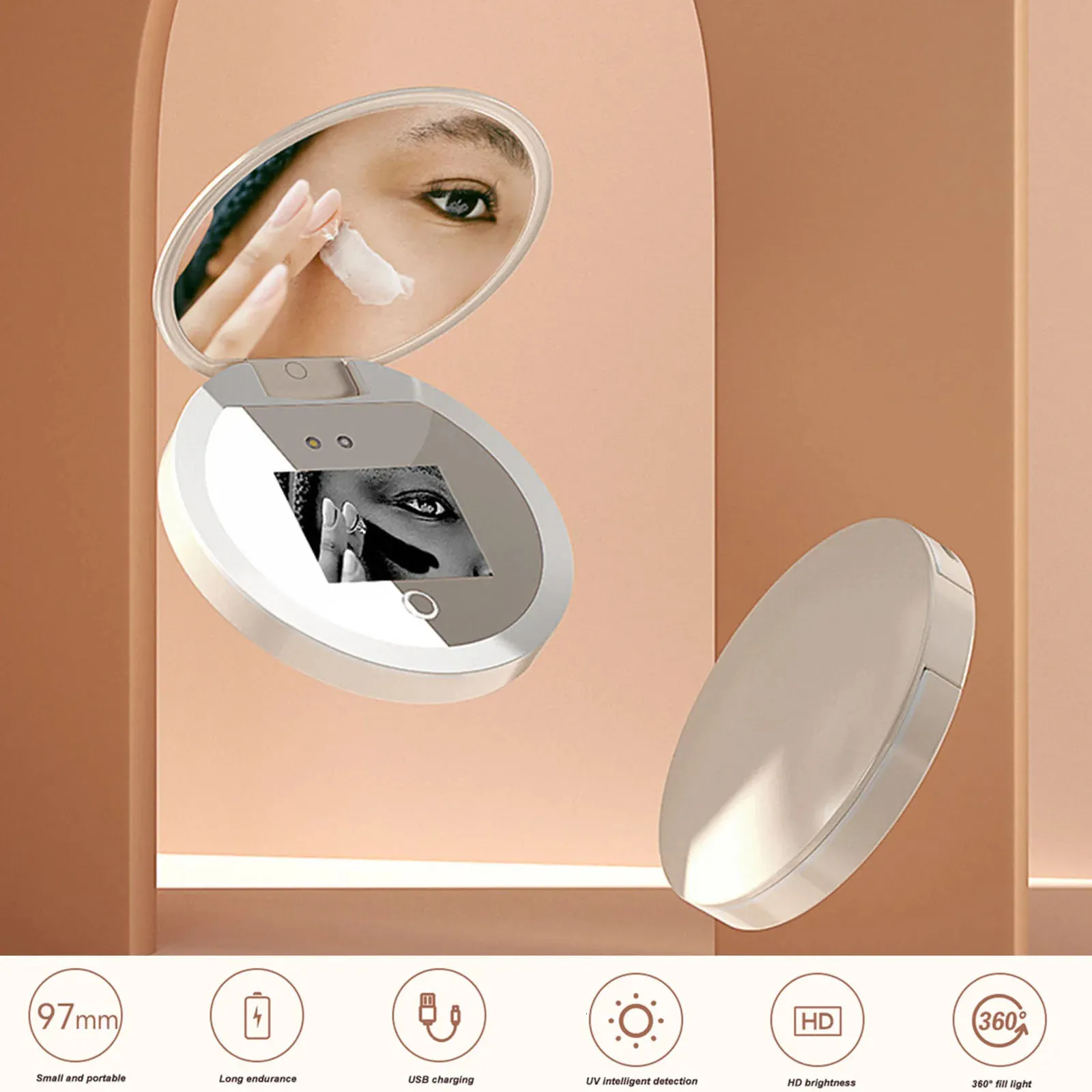 UV Mirror Sunscreen Testing Camera with 2X Magnification, Pocket-Sized ...