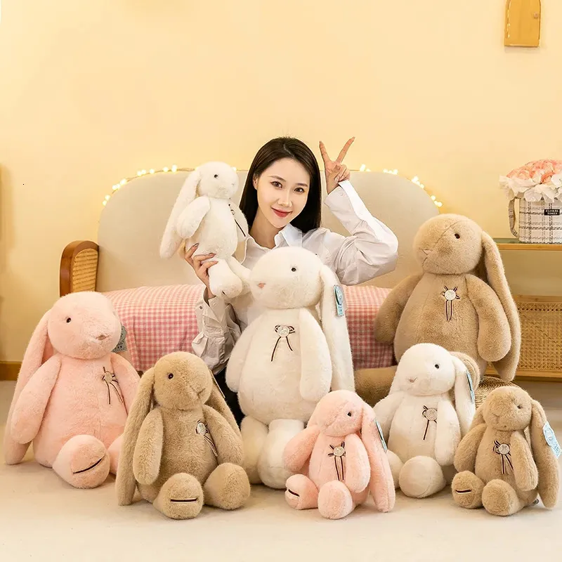 Bunny Plush Kawaii: Soft Plush Rabbit Doll, Long Eared Stuffed Animal ...