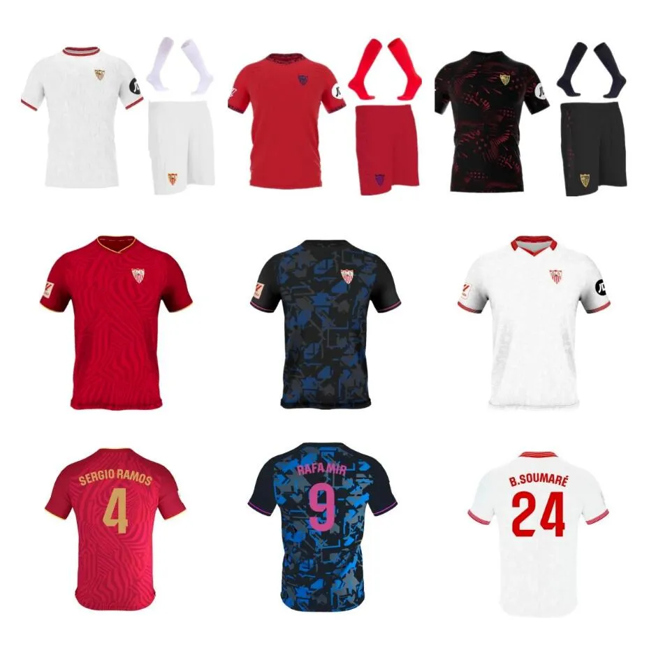 Mejor Precio En A Granel 2024 Séville Soccer Jersey Kit Hommes, Kids ...