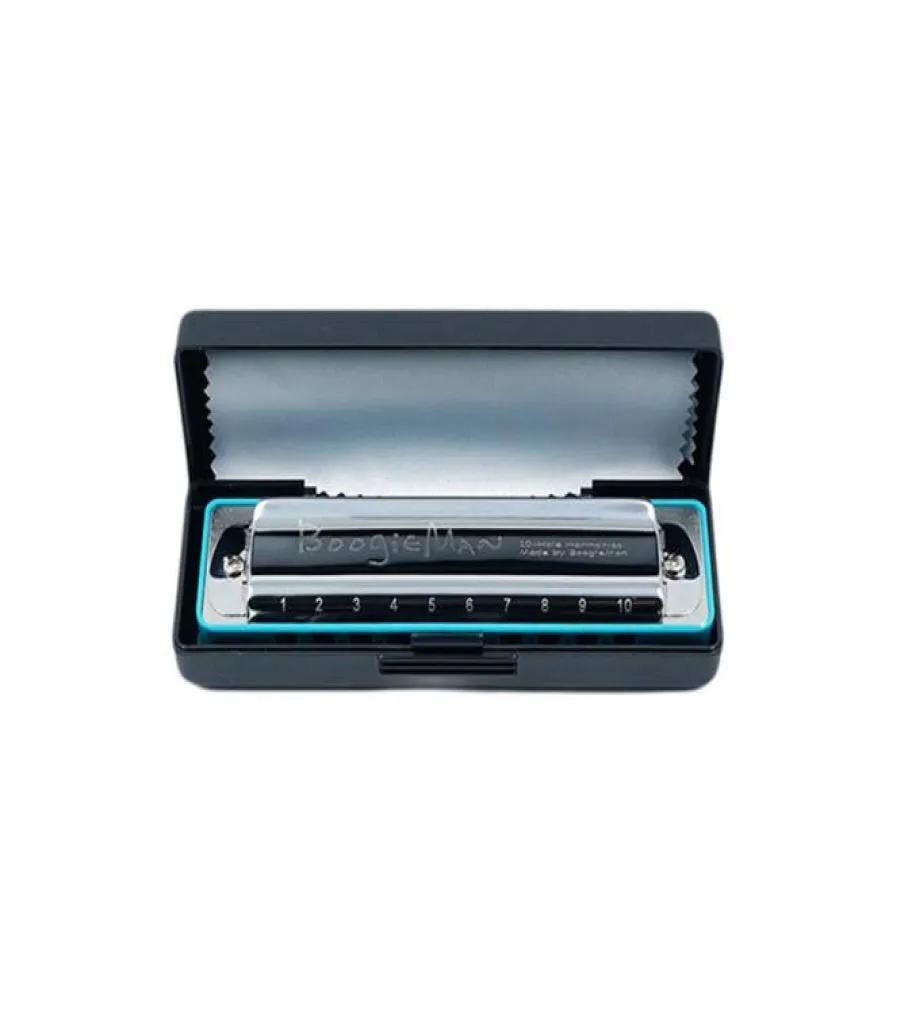 BoogieMan PADDY Richter Harmonica - 10 Hole Diatonic, DEAGFBb Tuning - Blues, Irish & Pop Music ...