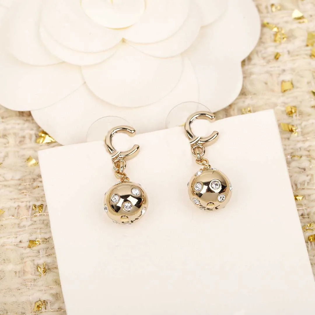 Diamond Drop Earrings: Premium Quality 18k Light Gold Plated, Shop Now ...