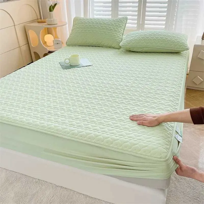 Premium Waterproof Bed Sheet Set - Quilted, Antibacterial, 3-Piece ...
