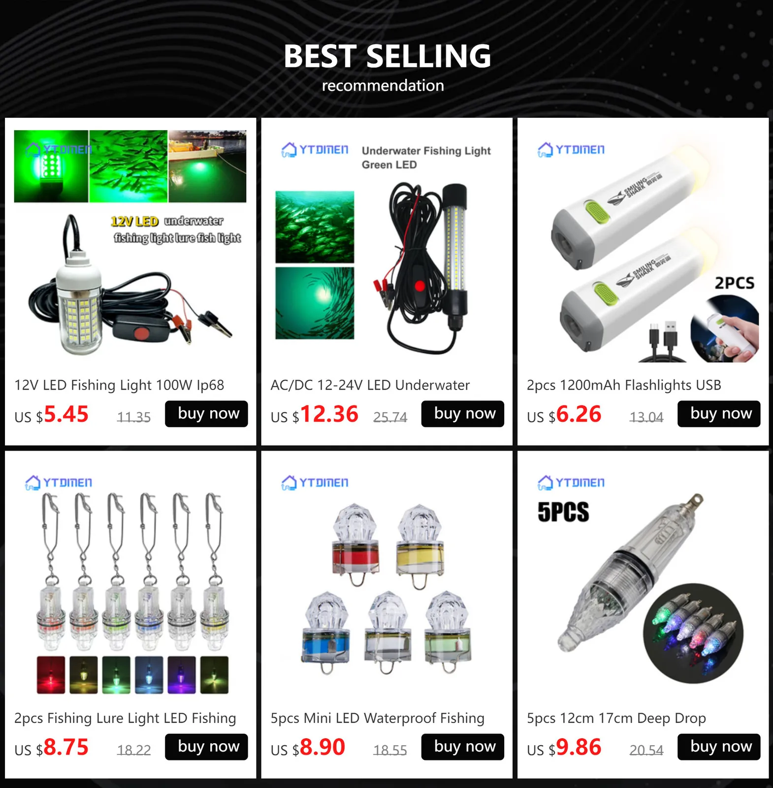 High Performance 12V LED Fishing Searchlight With 108 LEDs, 2835SMD ...
