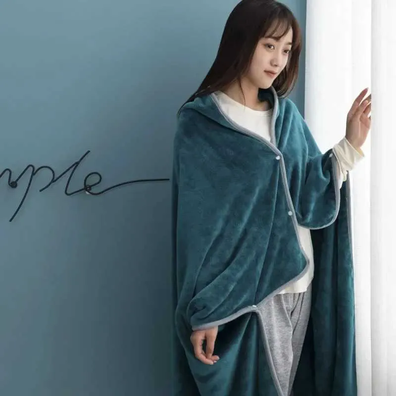 Warm Flannel Shawl Blanket: Perfect for Winter, Home, Office & Travel ...