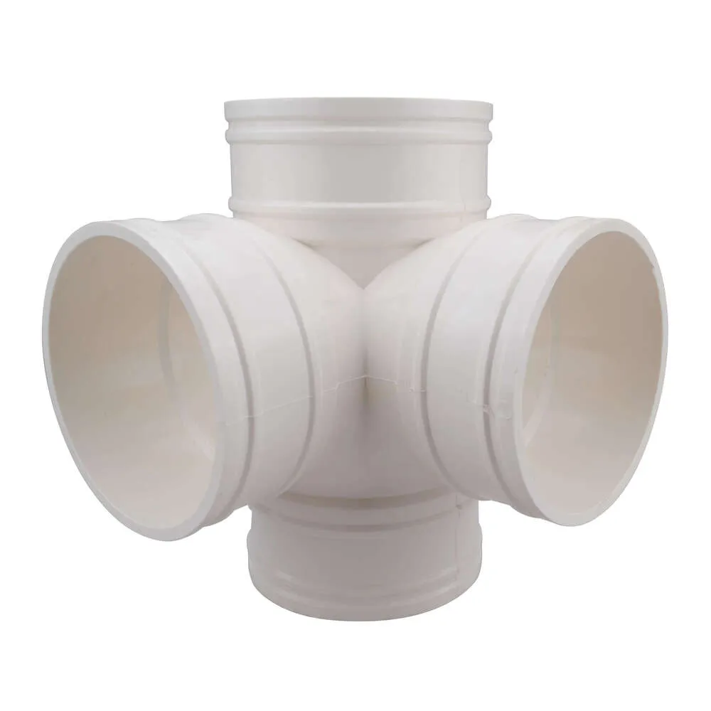 Wholesale PVC Joint Four Way Drainage Sewer Pipe Fittings For Details ...