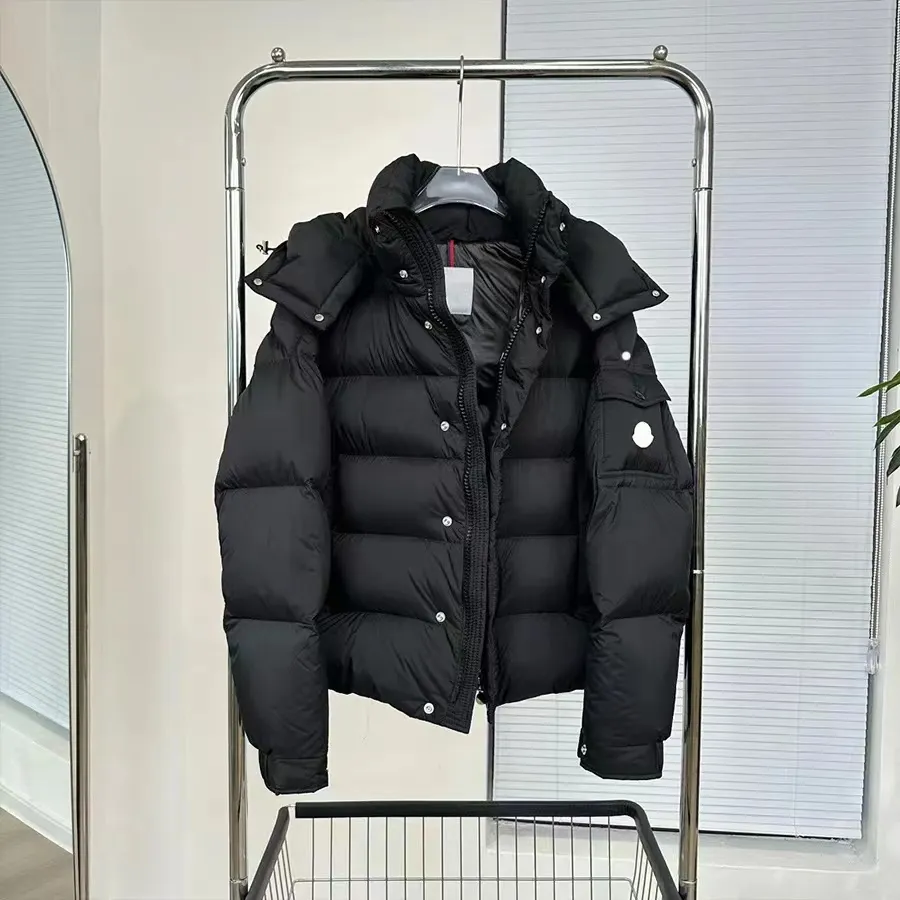 Designer Men's Down Jacket, NFC Arm Scan Winter Parka, Shiny Matte ...