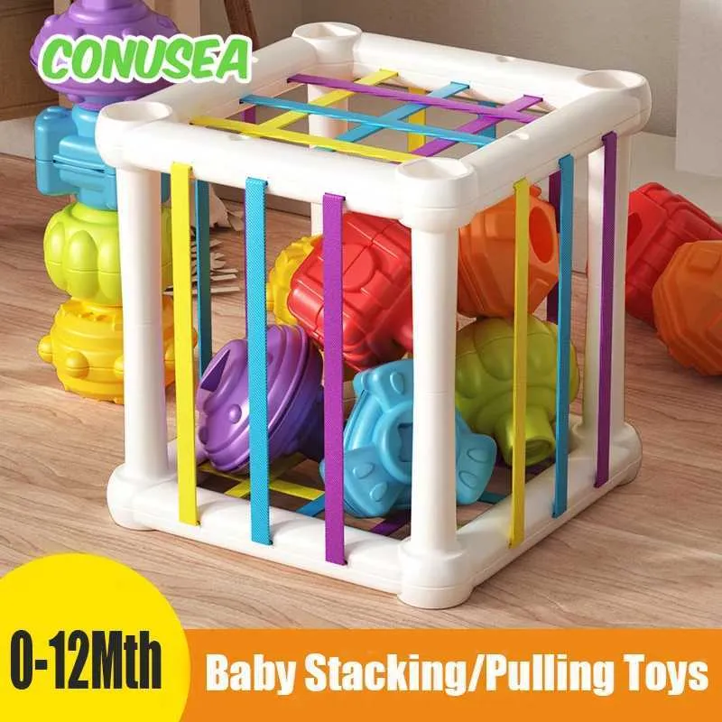 Montessori Stacking Toy for Babies 0-12 Months - Early Learning, Color ...