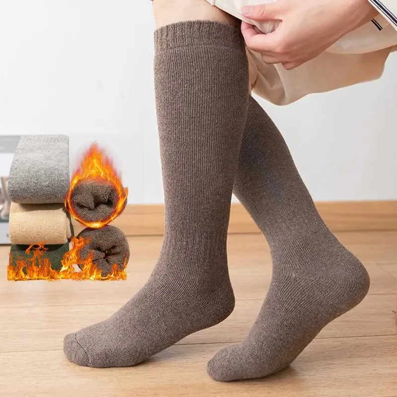 Men's Warm Wool Knee High Socks Casual Harajuku... From Love_dream, $7. ...