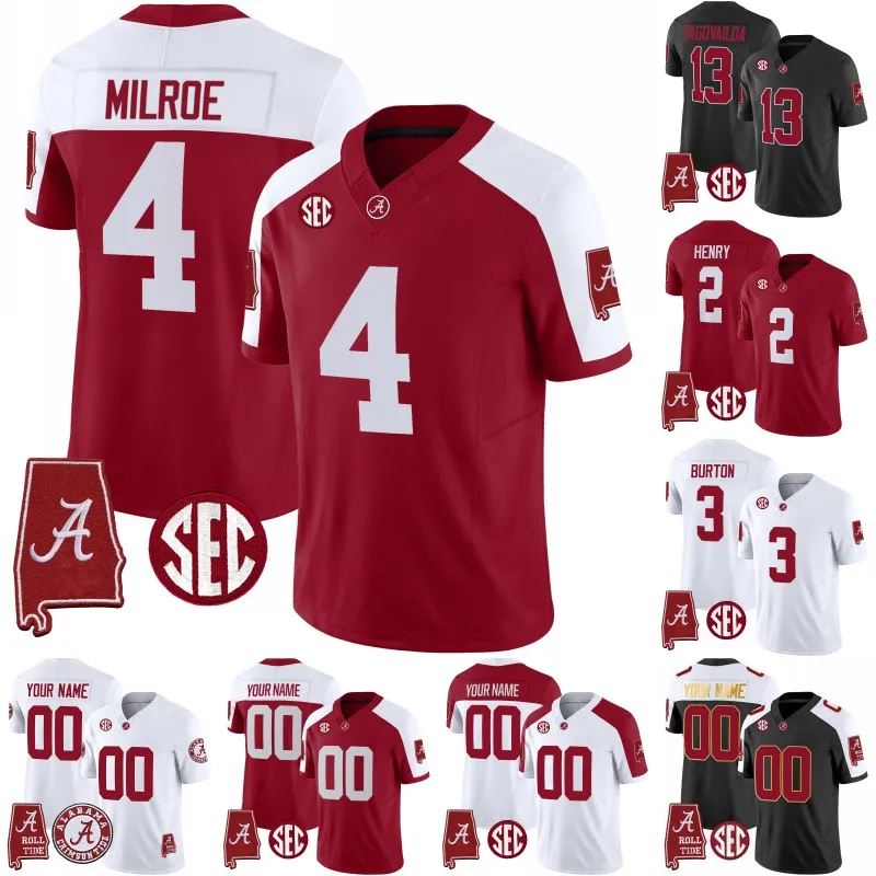 Custom NCAA American Football Uniform Featuring Alabama Crimson Tide ...