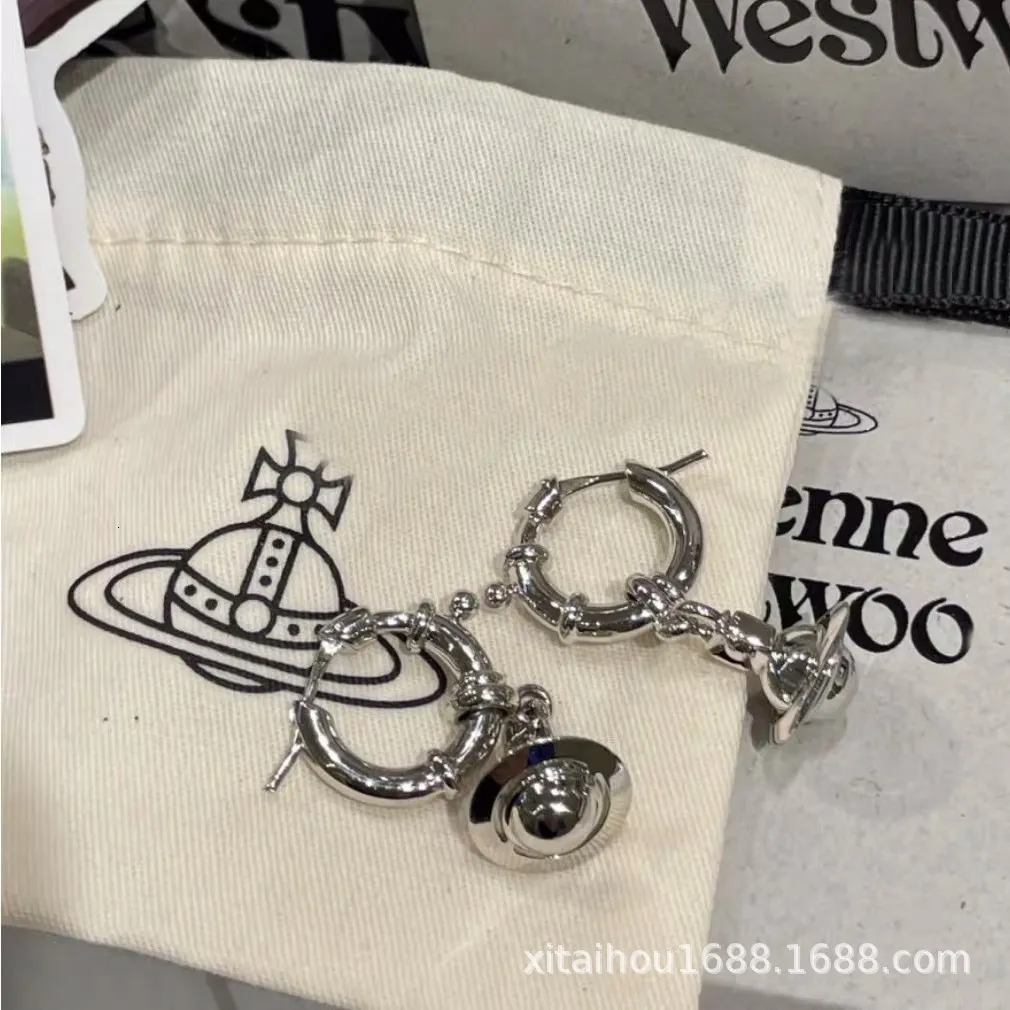 Empress Dowager Orb 3D Saturn Pendant Unisex Punk Style Silver-Plated ...