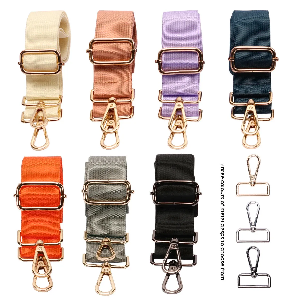 Adjustable Nylon Bag Straps - Colorful Crossbody, Messenger & Shoulder ...