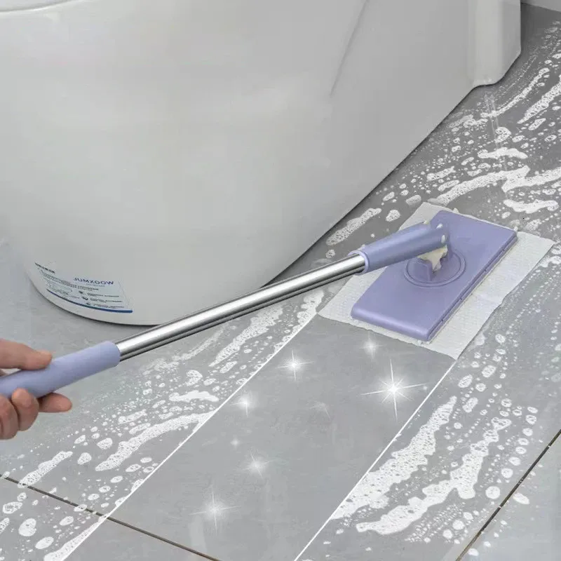 Automatic Paper Towel Mini Mop - 360° Rotation Floor & Window Cleaning ...