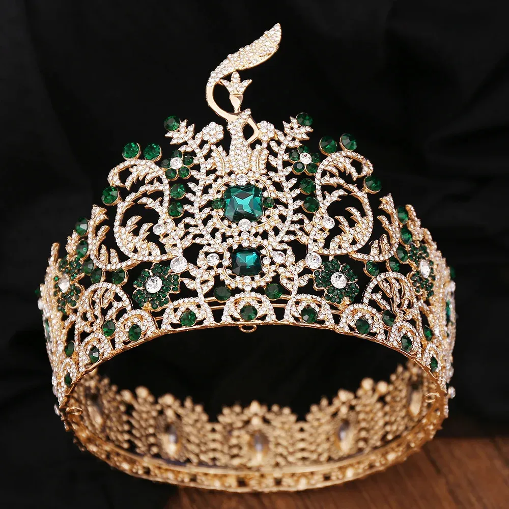 Tiara Bridal Round Rhinestone Crown: Exquisite Pageant Jewelry For ...