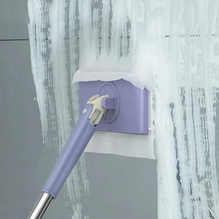 Automatic Paper Towel Mini Mop - 360° Rotation Floor & Window Cleaning ...