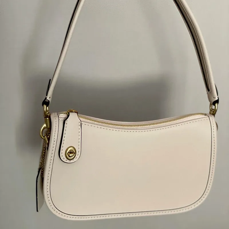 Luxury White Concha Purse For Women Adjustable Underarm Sacoche ...