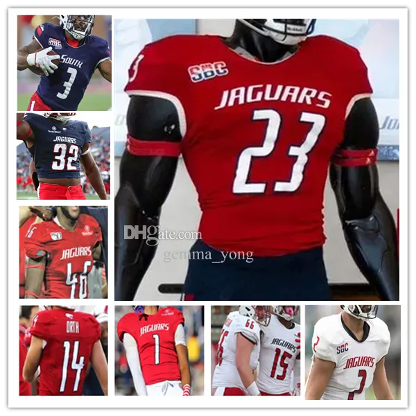 South Alabama College Football Jerseys Gio Lopez Fluff Bothwell Kentrel ...
