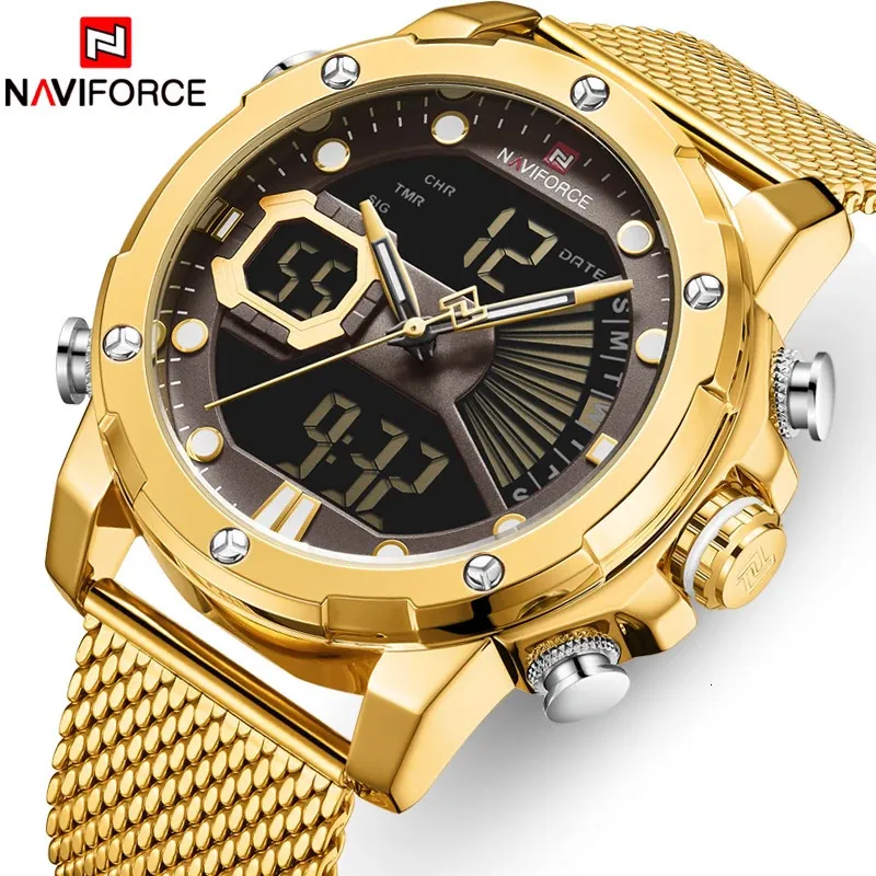 NAVIFORCE Mens Quartz Dual Display Watch Military... From Shen8409, $15 ...
