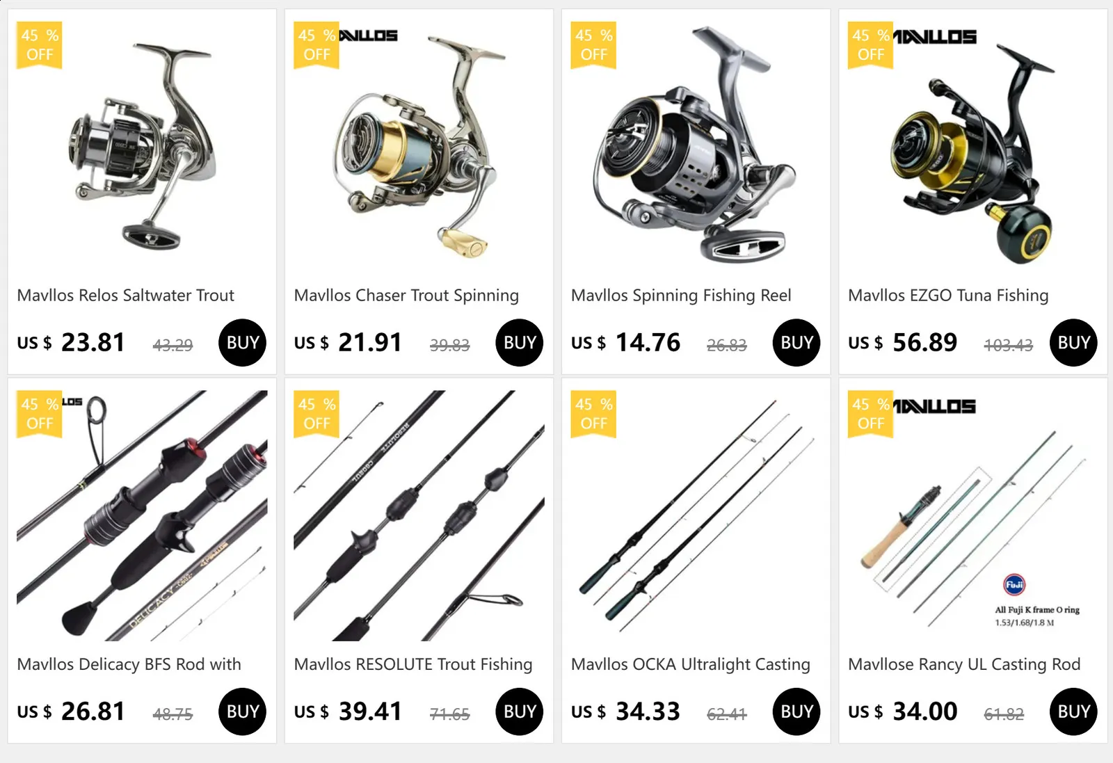 Mavllos Storm Tuna Jigging Rod Lure Portable Saltwater Trout Spinning ...