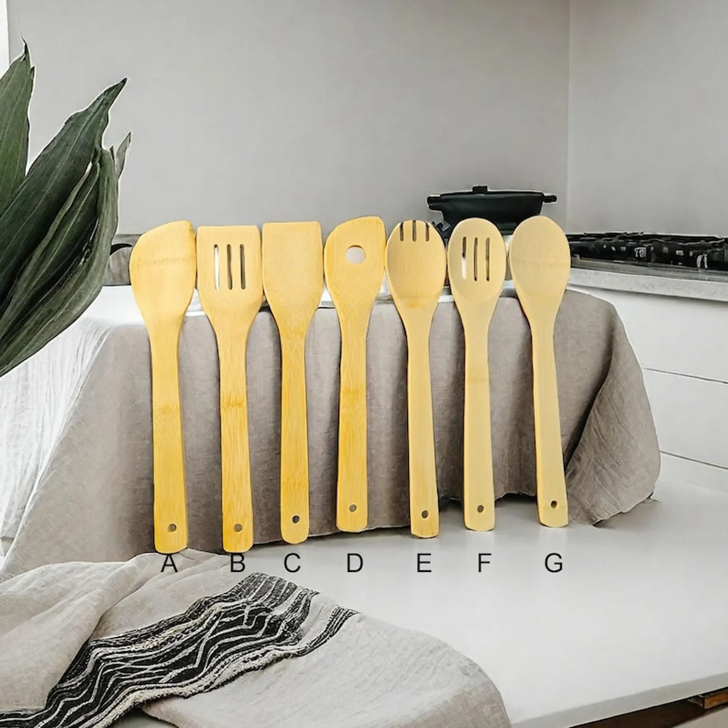 High Temperature Resistant Bamboo Spatula Non Stick Frying Pan For Mom ...
