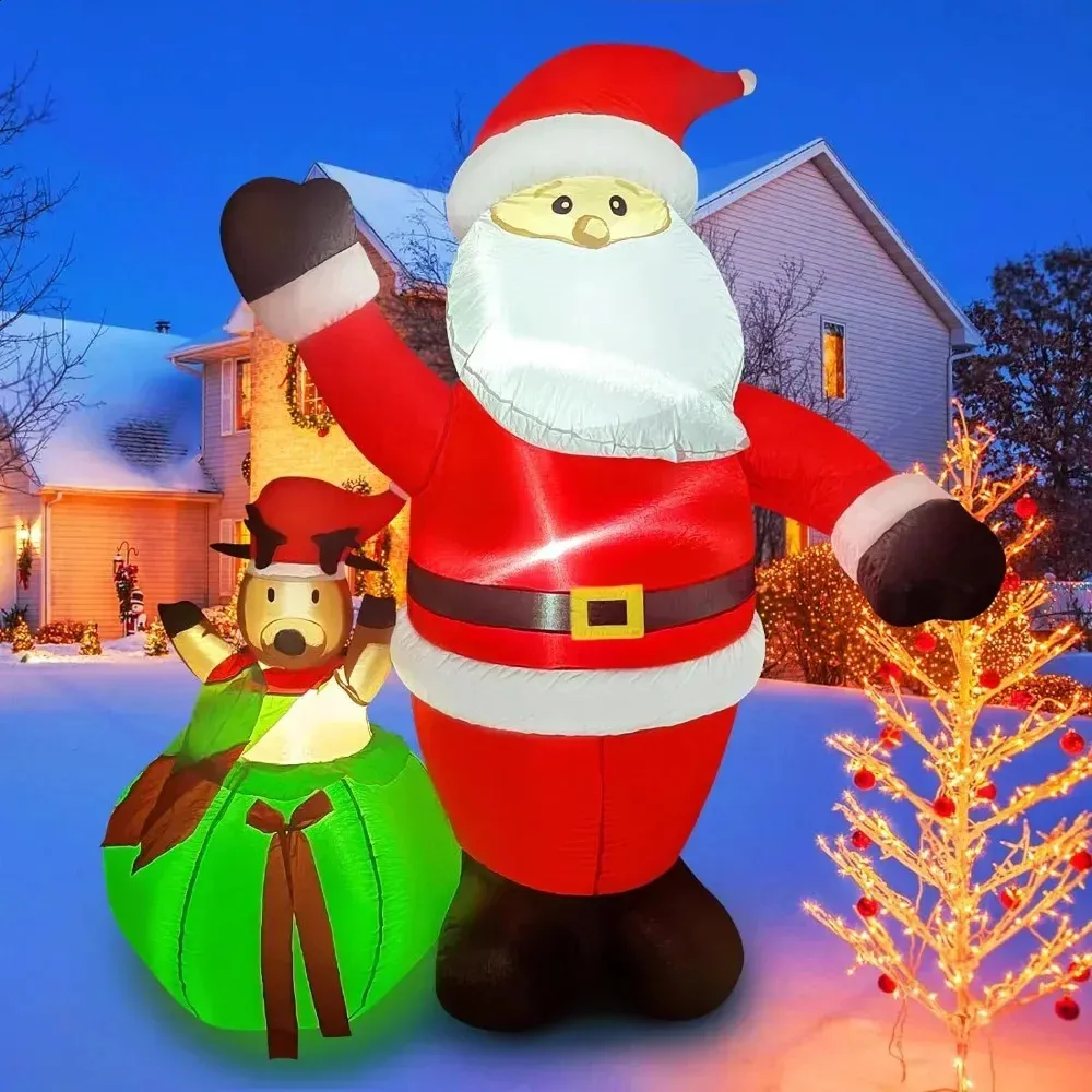 Christmas Inflatable Outdoor Decoration: 6 Foot Santa Claus with ...