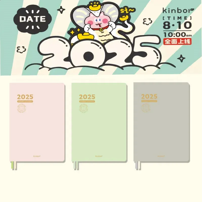 Wholesale Kinbor 2025 Daily Agenda Eco Friendly Notebooks With 8 Grid ...